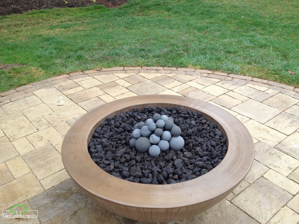 Fire Bowl, Fire Column ($6,000-$12,000) Groundscapes Luxury Landscaping ...